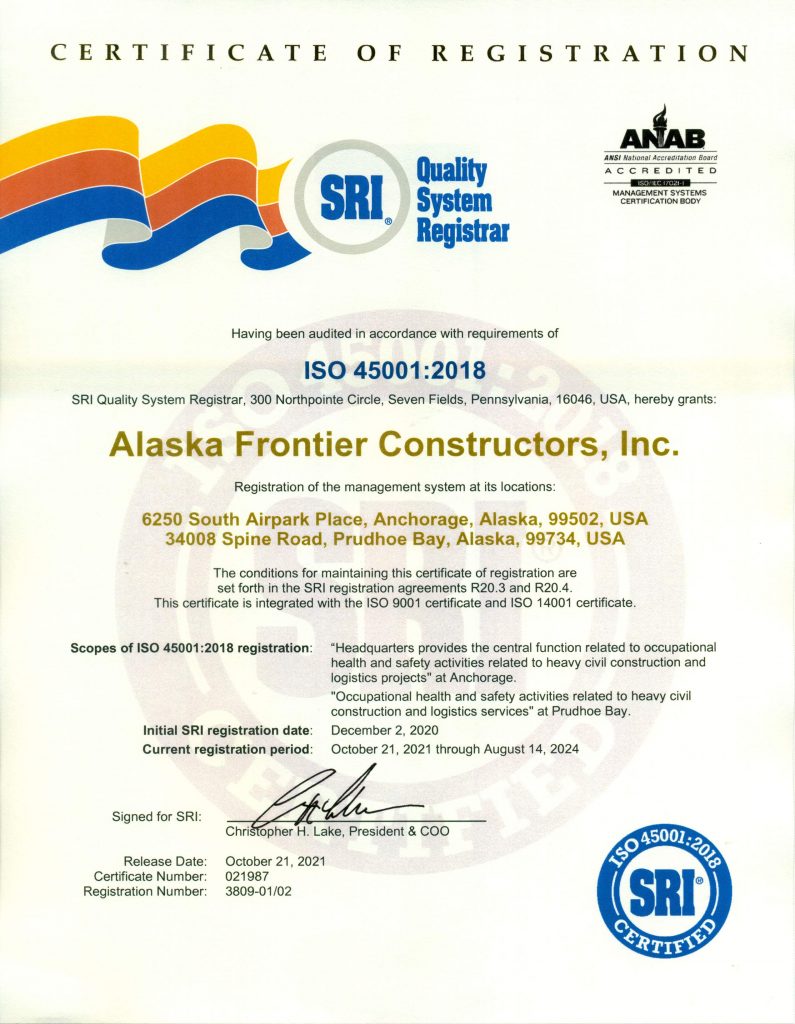 About Us - Alaska Frontier Constructors